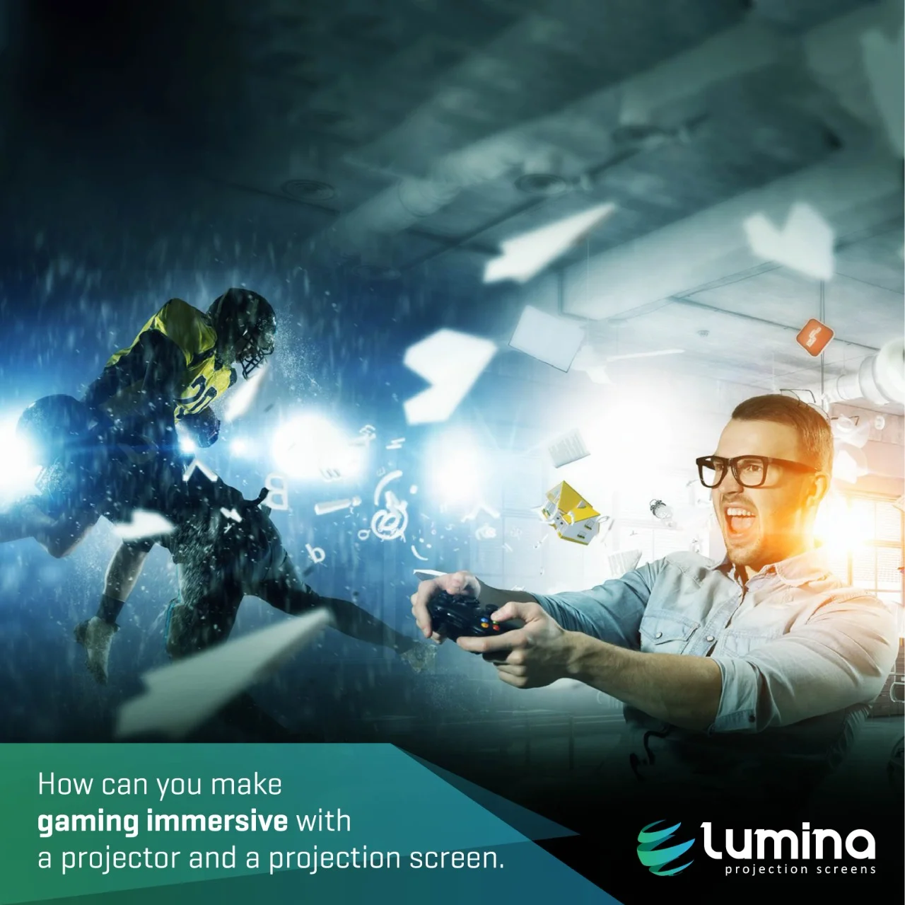 How can you make gaming immersive with a projector and a projection ...